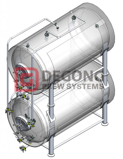 Horizontal Lagering Tanks 1000l 10HL Stacked tank for beer maturation
